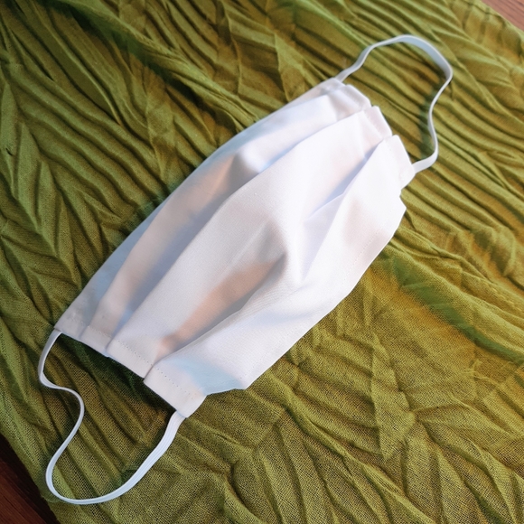 Other | 2 Pack White Face Masks Handmade Washable Cloth | Poshmark